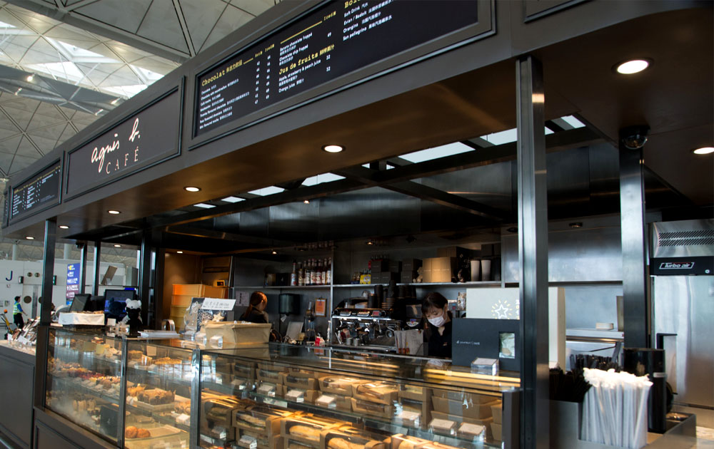 Agnès b. CAFÉ @ Hong Kong International Airport - Zodiac Lighting