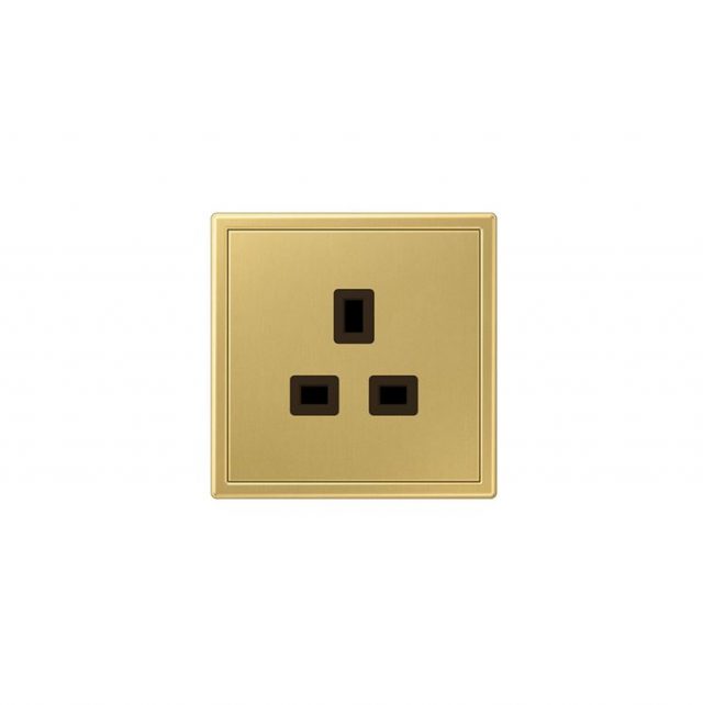 LS990 Single 13A Socket in Classic Brass(JG BS 2521 MEC PL) - Zodiac ...