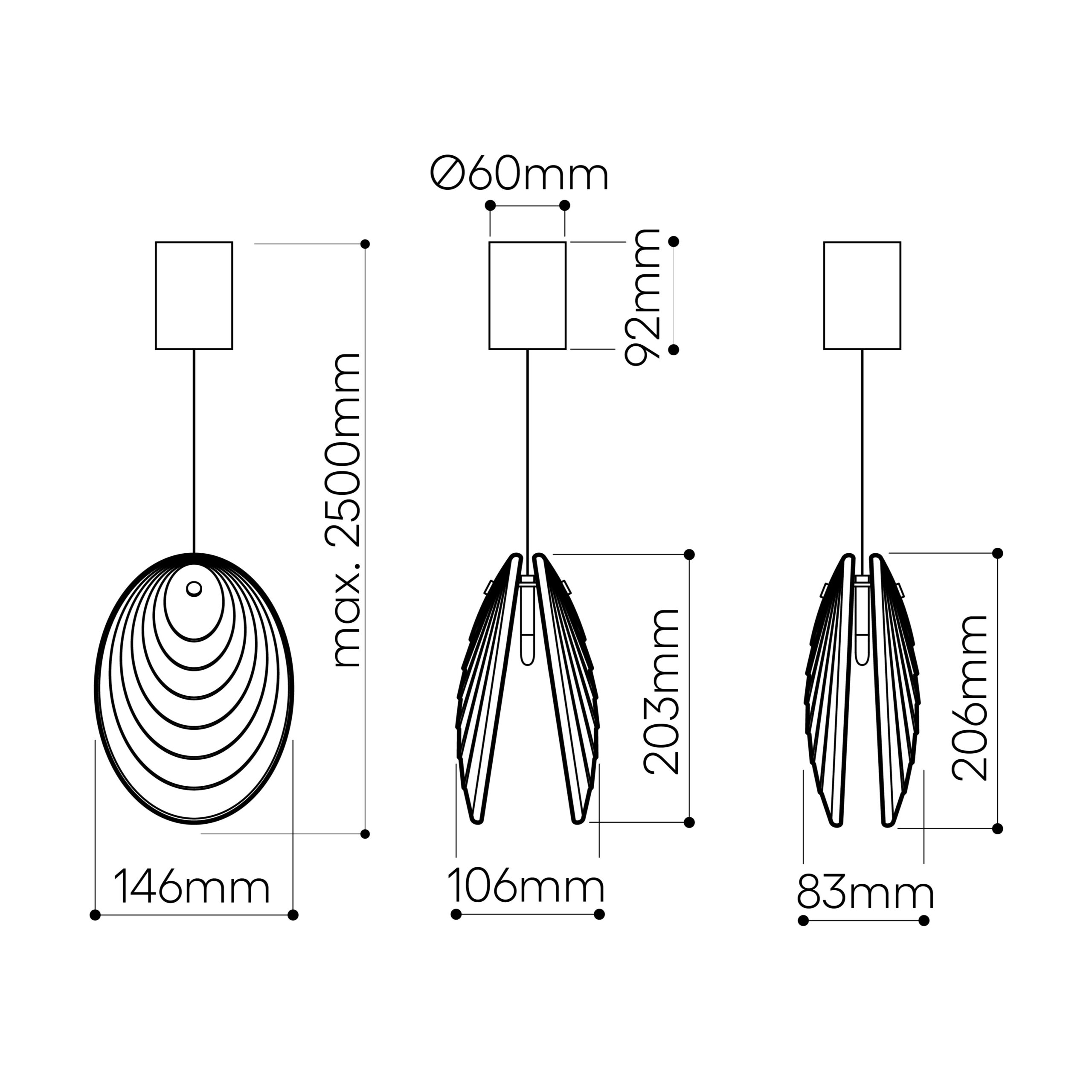 Mussels (Single Pendant) - Zodiac Lighting